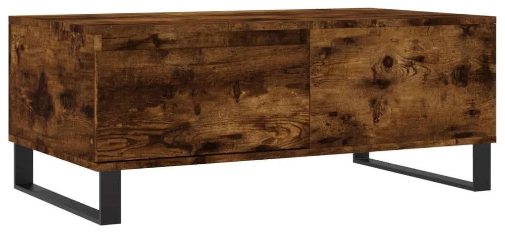 vidaXL Konferenční stolek kouřový dub 90x50x36,5 cm kompozitní dřevo