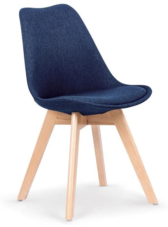 Jídelní židle Leena tmavě modrá/buk
