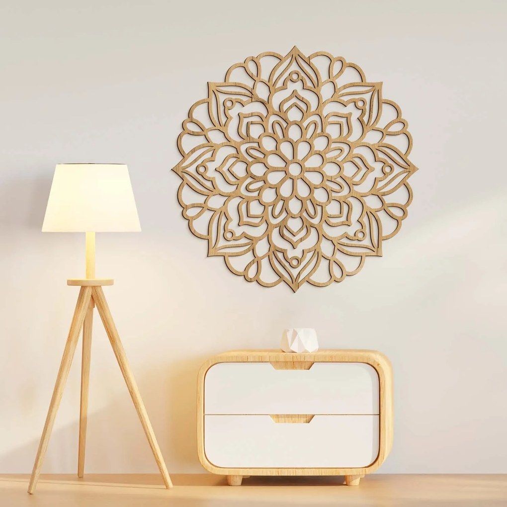 DUBLEZ | Dřevěná 3D mandala na zeď - Neferet | Obraz