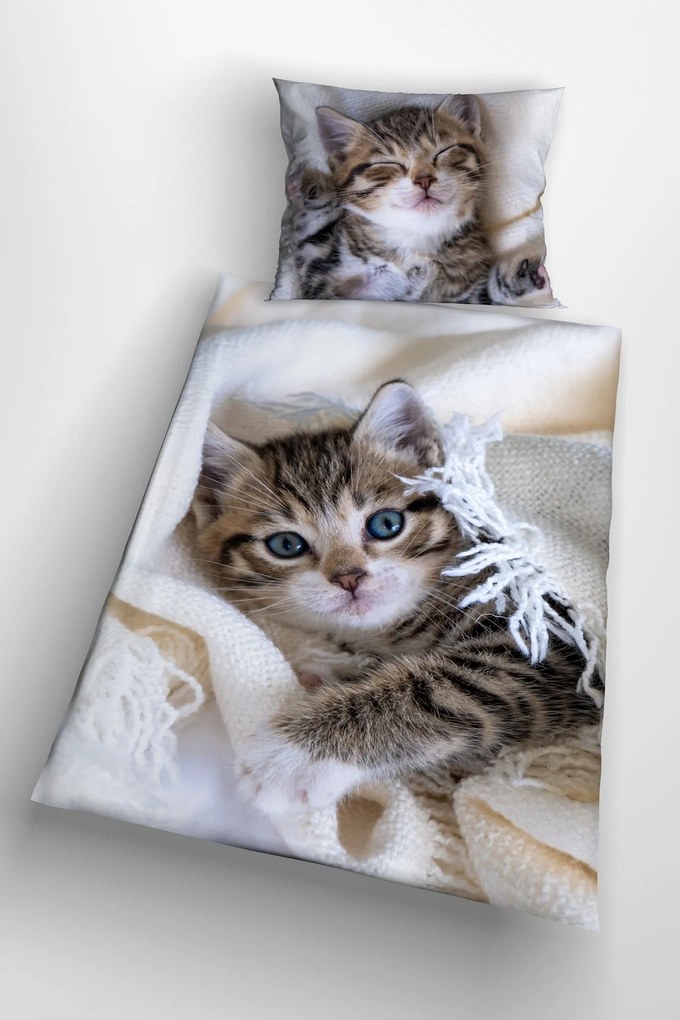 3d povlečení kotě - Kitty Kitty 140x200 cm
