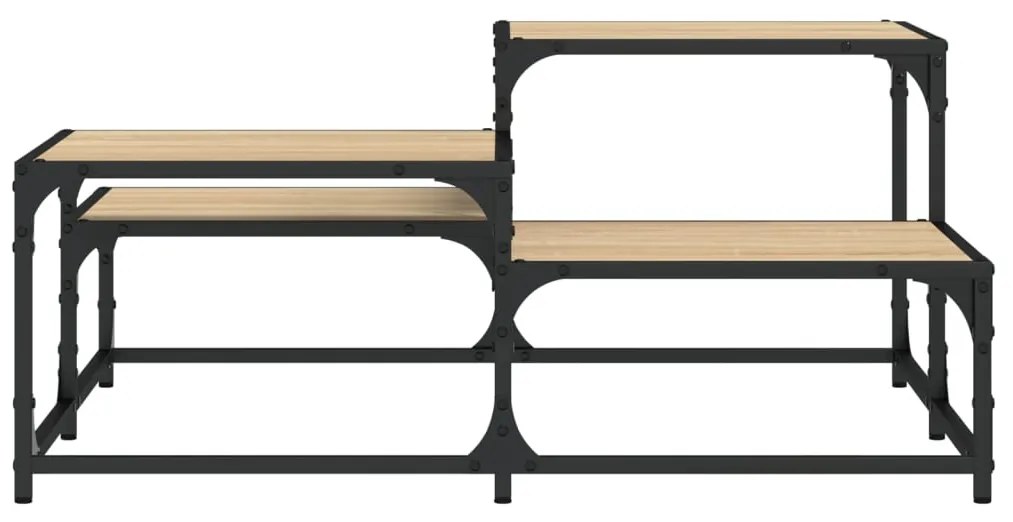 Konferenční stolek dub sonoma 87,5x87,5x40 cm kompozitní dřevo - Default Title