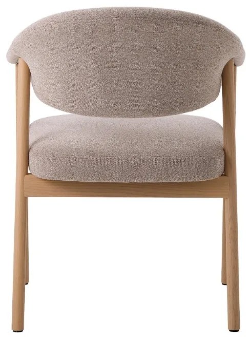 Designová jídelní židle Jacqueline bílý dub
