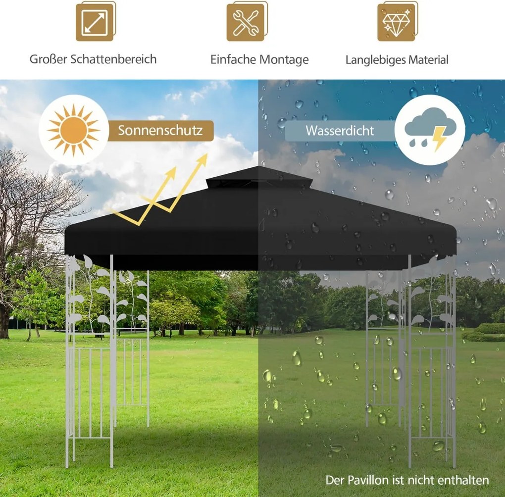 Costway Výměna střechy pavilonu střecha pavilonu plachta střešní