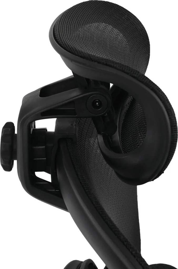 Ergonomická kancelářská židle AIR - černá síťovina / látka