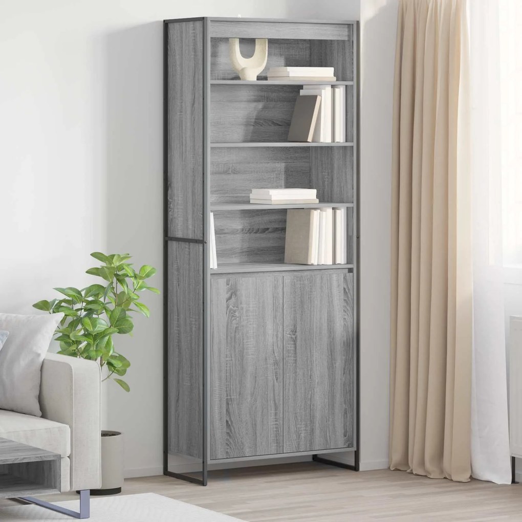 Vysoké skříně Šedá Sonoma 79 x 36 x 200 cm Kompozitní dřevo 3403043
