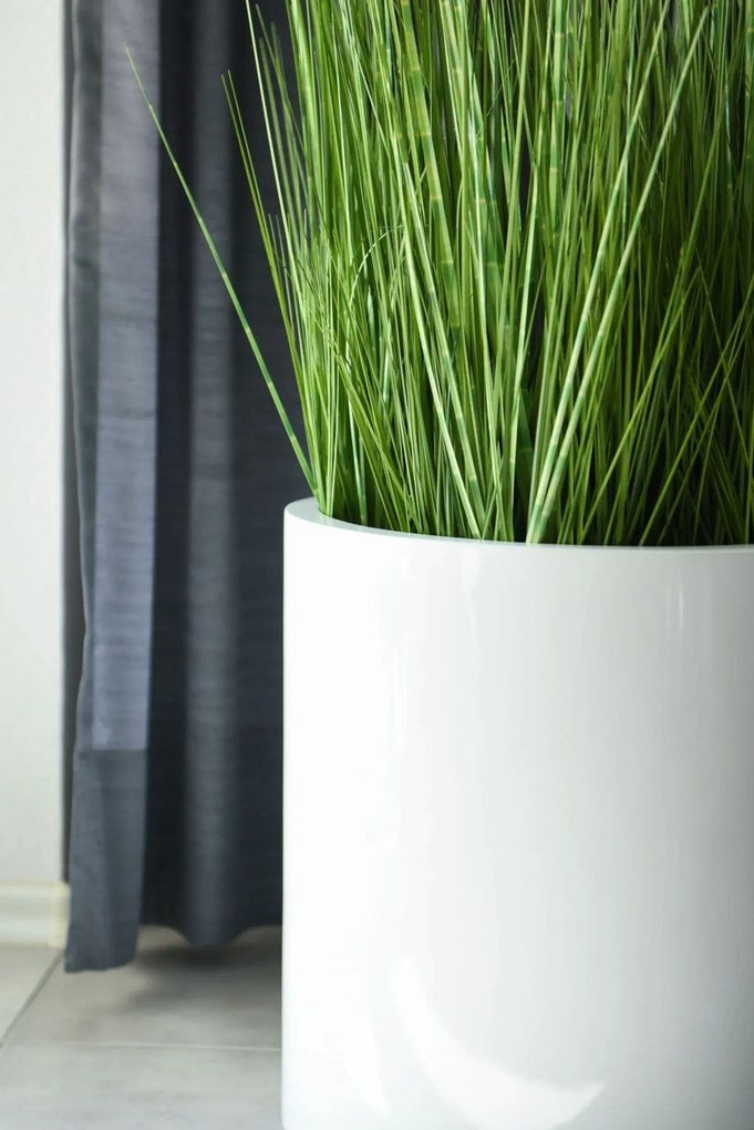 Umělá tráva v květináči ZEBRA, plast, výška 60 cm, zelená