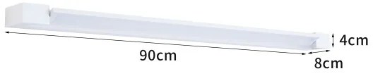 Brilagi- LED Koupelnové osvětlení zrcadla AQUA LINE LED/24W/230V 90 cm IP44 bílá