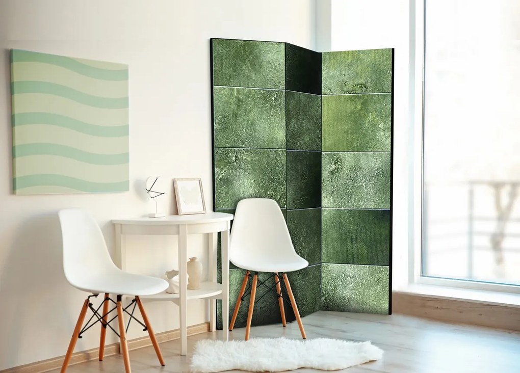 Paraván zelená skládanka (135x172 cm) - Murando DeLuxe