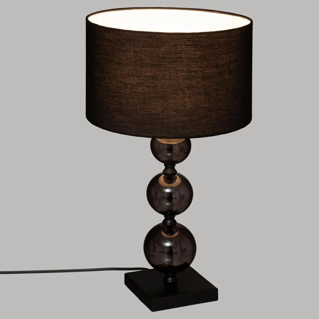 Stolní lampa ALMA, výška 52 cm, černá