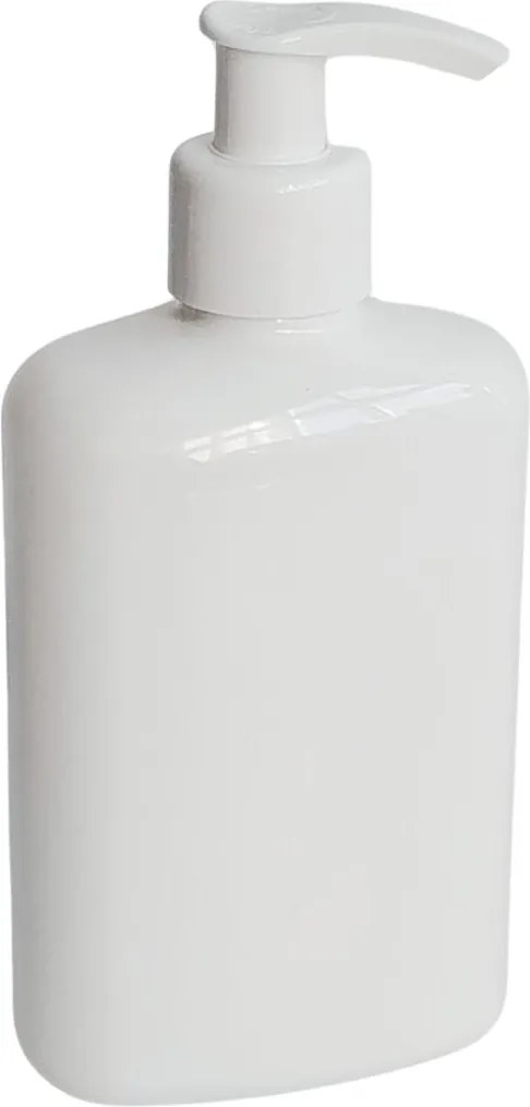 Dávkovač na mýdlo 250 ml bílý s bílou pumpičkou LIMA