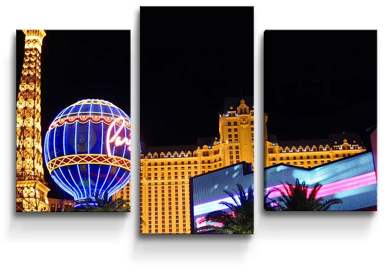 Obraz - 3-dílný SABLIO - Las Vegas 3 75x50 cm