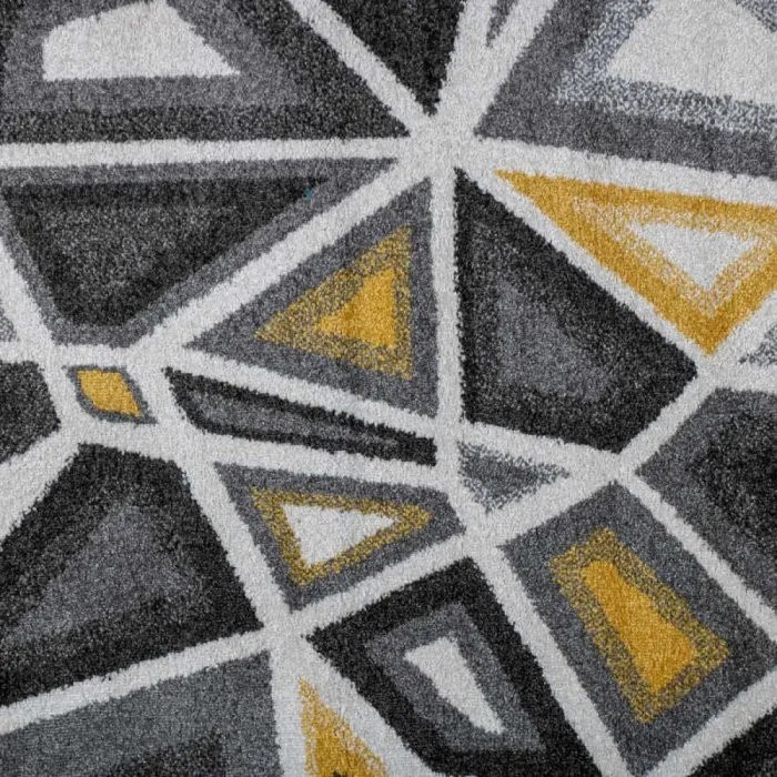 Vopi | Kusový koberec Walton 5797A bílo-žlutý - 190 x 280 cm