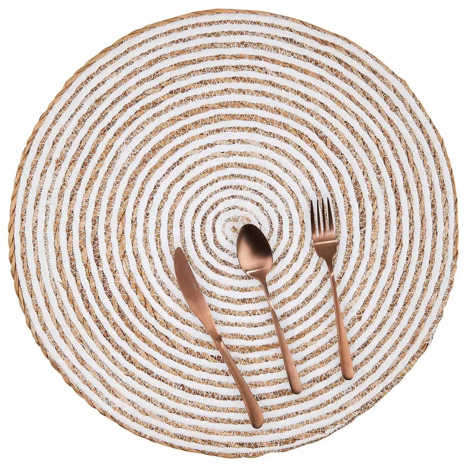 SAUVAGE Prostírání 38 cm - bílá