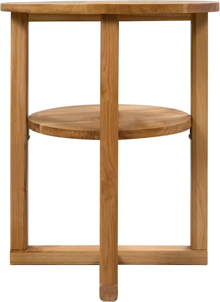Odkládací stolek 40 x 50 cm masivní dubové dřevo 247044