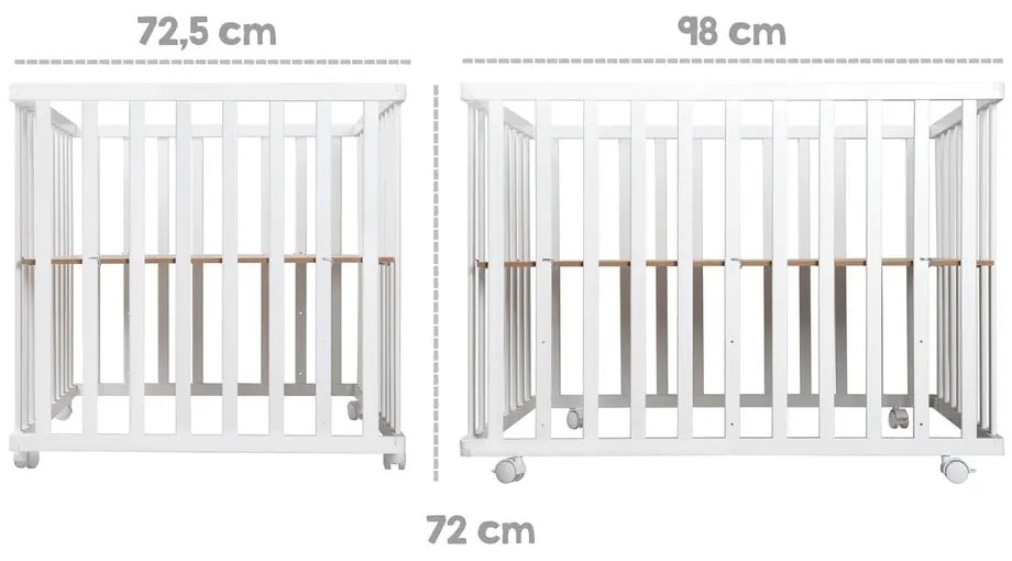 Bílá dětská ohrádka 100x75 cm Sternenzauber – Roba