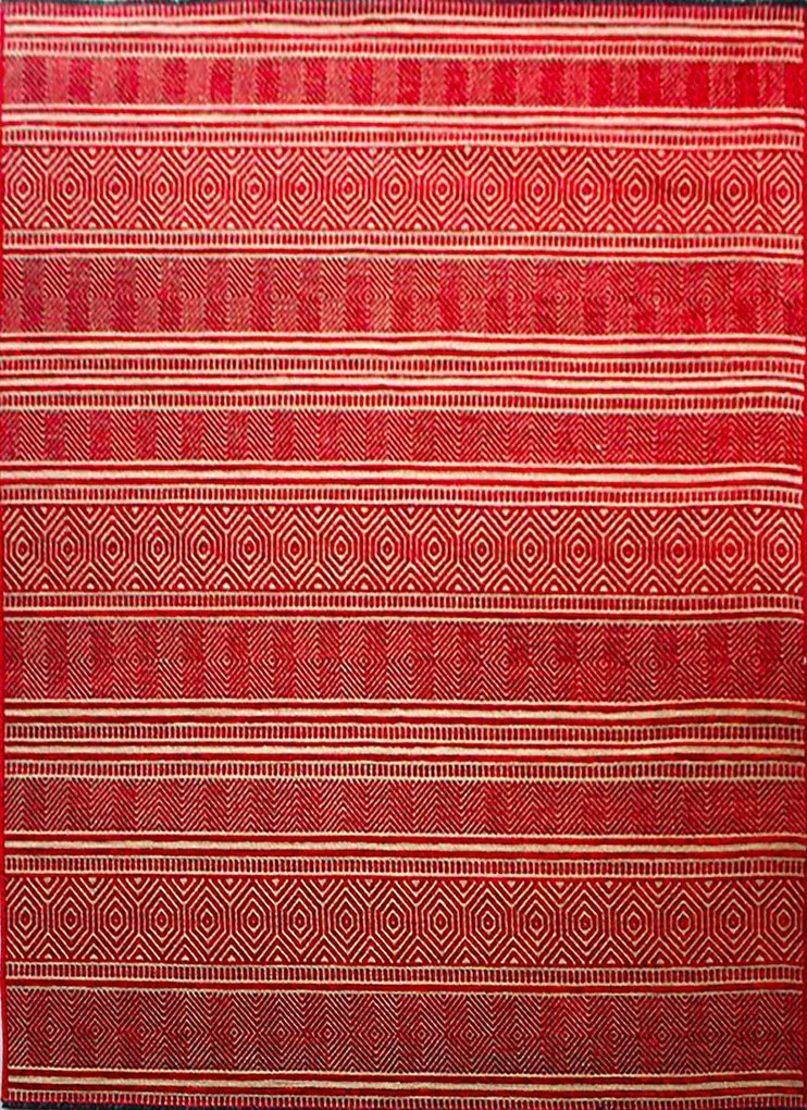 BE Koberec Saran G001 RED - červený obdélníkový Rozměr: 60x100 cm