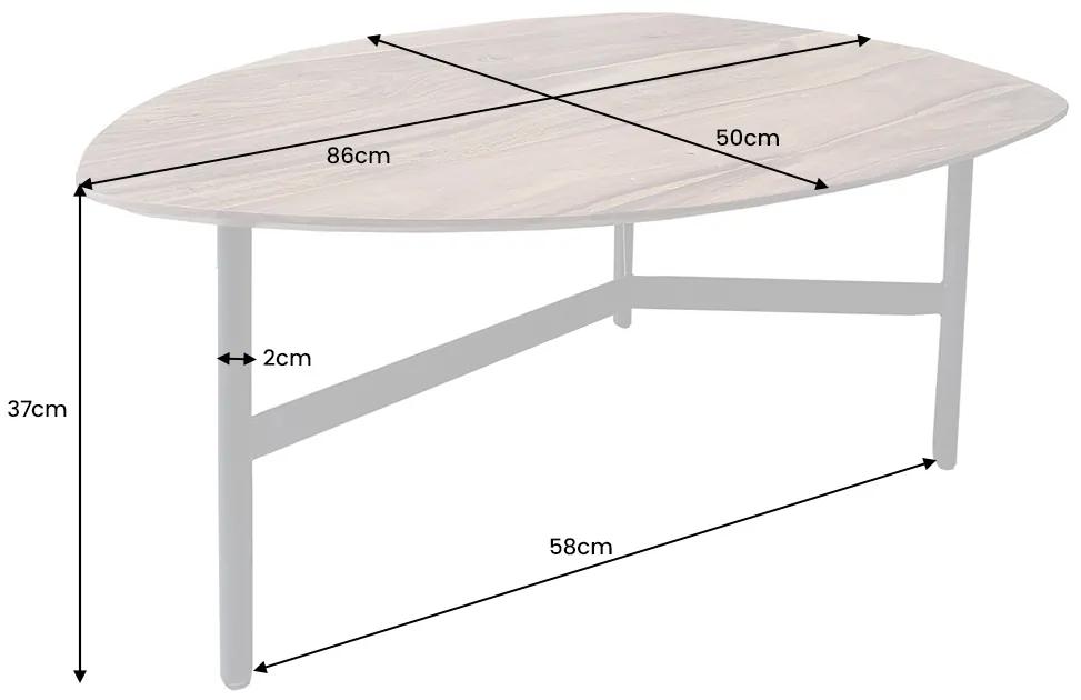 Konferenční stolek DARTELU Dekorhome 60 cm