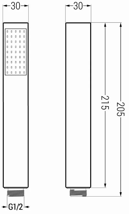 Mexen příslušenství - 1-bodový ruční sprchový set R-77, chrom, 785776052-00