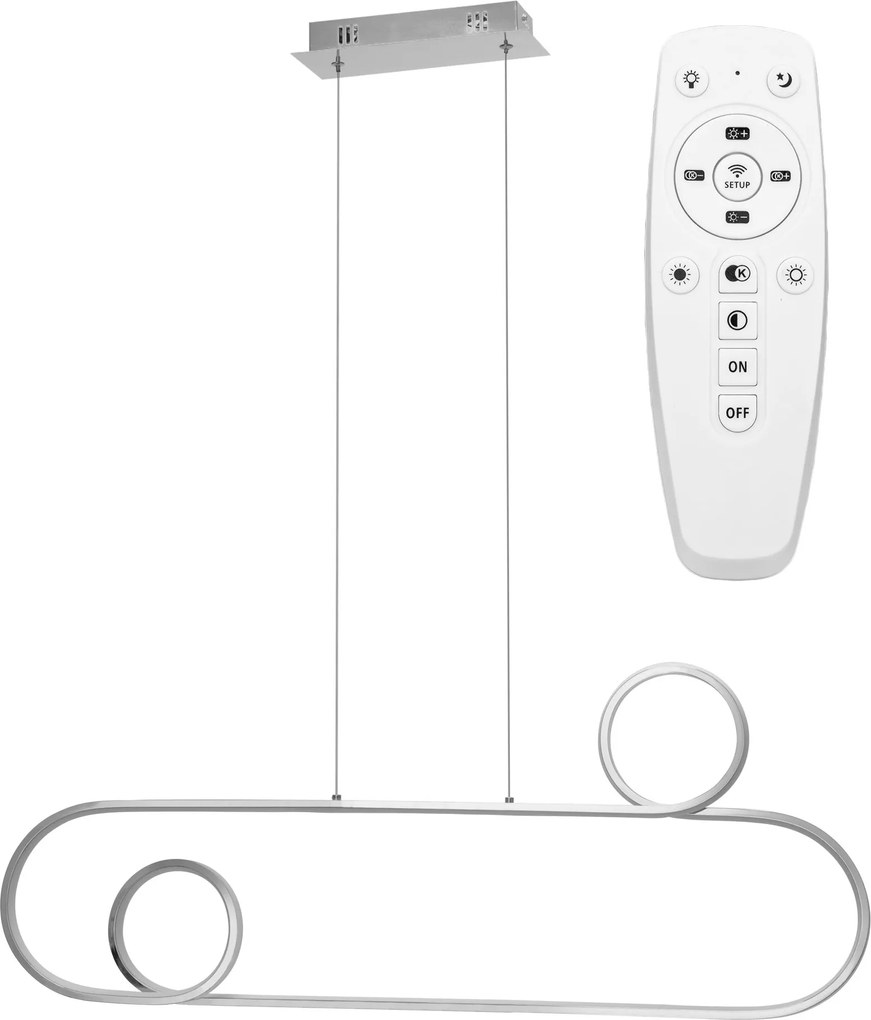 Toolight - LED závěsné svítidlo APP810-CP CHROM, stříbrná, OSW-09663
