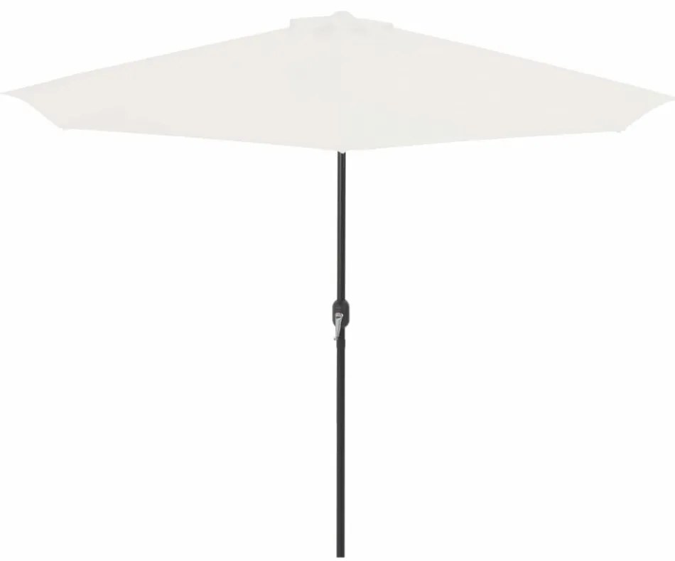 Půlkruhový slunečník 300x150 cm Dekorhome Šedohnědá taupe