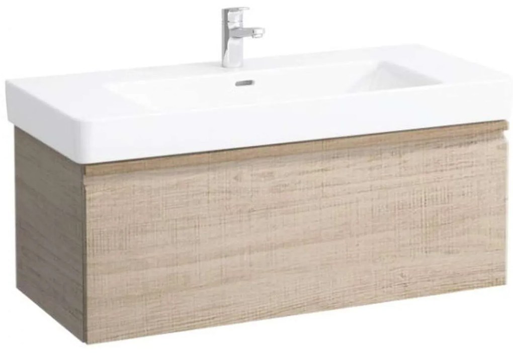 Laufen Pro S - Umyvadlová skříňka, 101x45x39 cm, 1 zásuvka, světlý dub H4835510964791