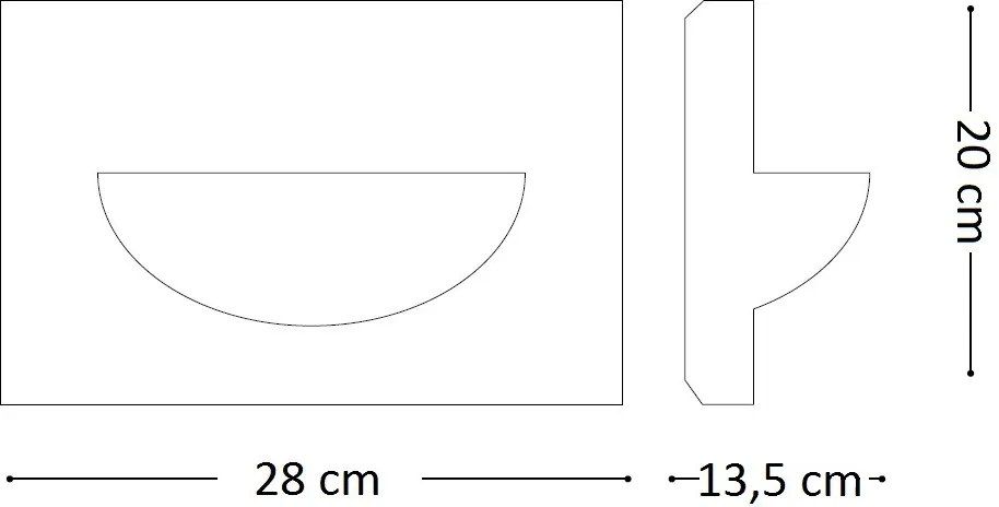 Nástěnné svítidlo Ideal Lux Bowl FI1 155951 bílé