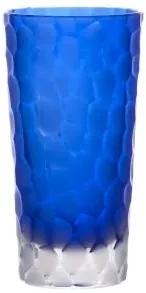 Sklenička Kuličky, barva modrá, objem 320 ml