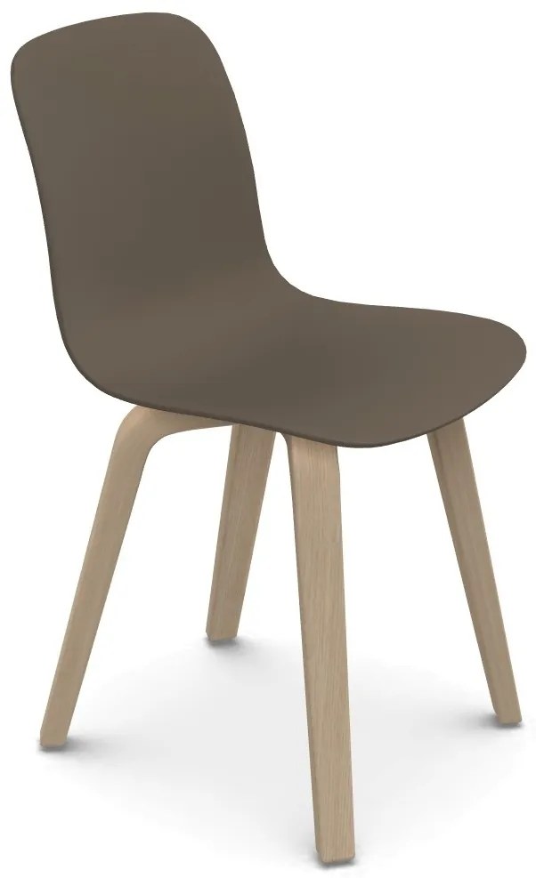 MAGIS - Židle SUBSTANCE s dřevěnou podnoží - jasan / béžová