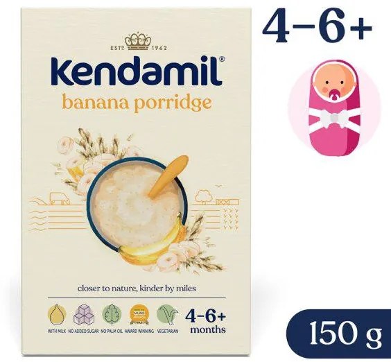 Kendamil dětská banánová kaše 150 g