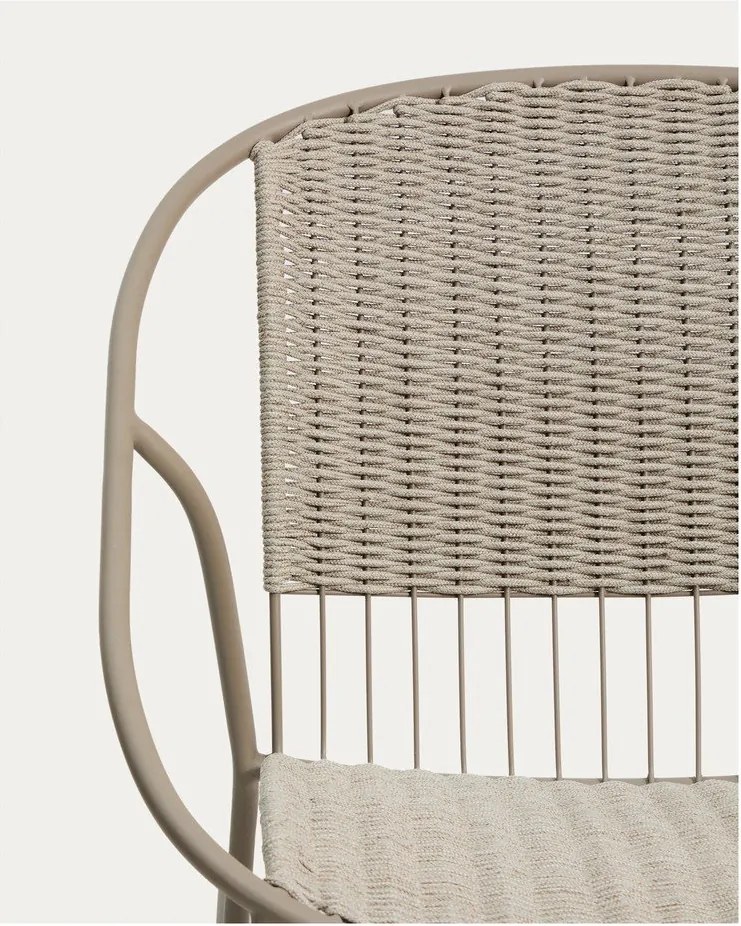 Taupe zahradní křeslo Atrani – Kave Home