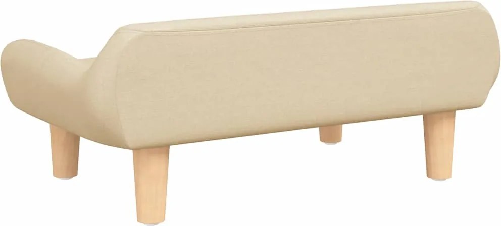 Dětská pohovka krémová 70 x 40 x 24 cm textil 3196343