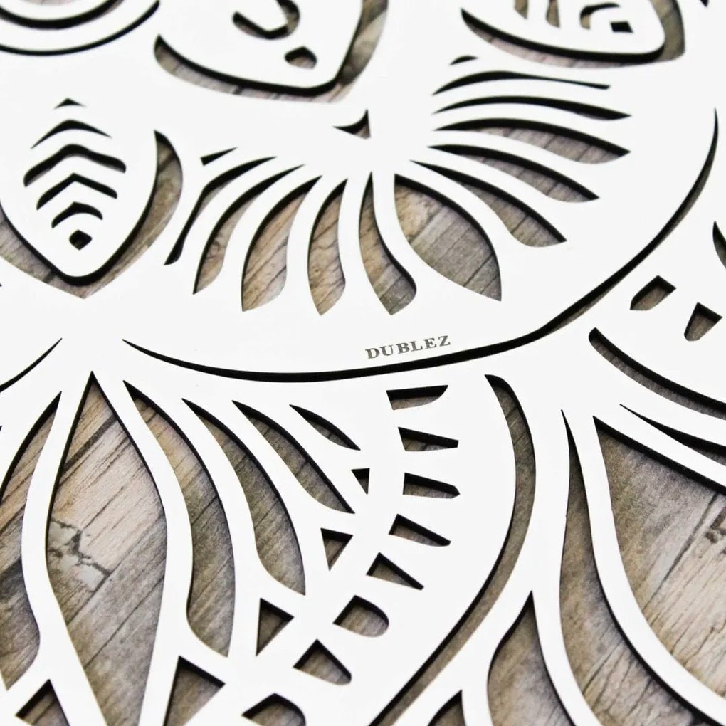 DUBLEZ | Vyřezávaná 3D Mandala - lotosový květ | Obraz