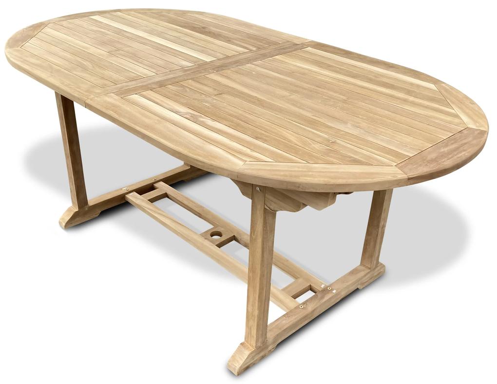 Nábytek Texim Nábytek Antonio Faisal oválný/hranatý teakový rozkládací stůl Typ stolu: ovál