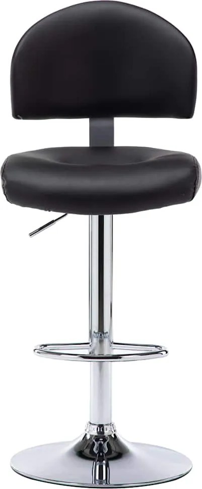 Barové stoličky 2 ks černé umělá kůže 249656