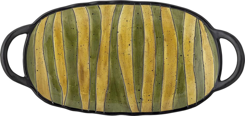 Servírovací talíř /mísa Lilie 32,5 cm žluto-zelené