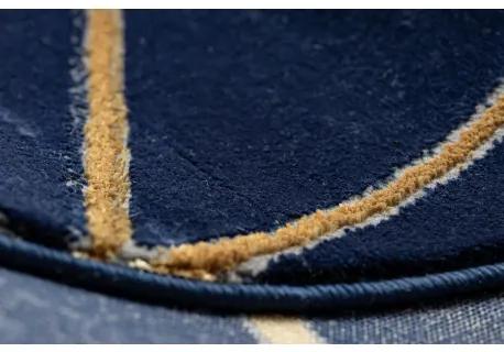 koberec EMERALD výhradní 1013 glamour, stylový geometrický tmavě modr velikost 280x370 cm | krásné koberce cz