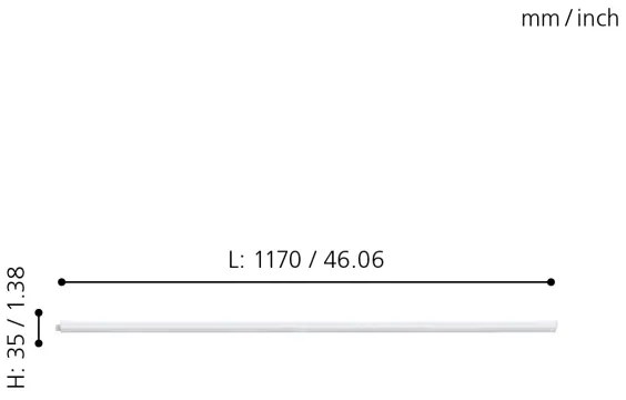 Eglo 97574 - LED Podlinkové svítidlo DUNDRY LED/12W/230V