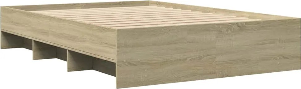 Rám postele dub sonoma 135 x 190 cm kompozitní dřevo 3295690