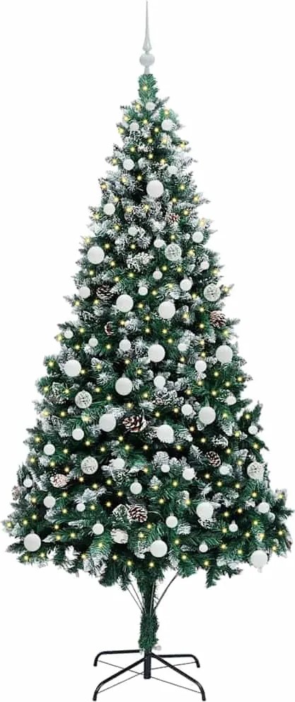 Umělý vánoční stromeček Zelená 210 cm PVC, ocel a plast 3396276