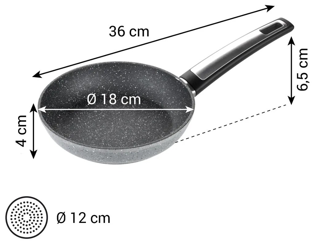 TESCOMA Pánev i-PREMIUM Stone ø 18 cm