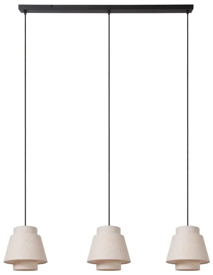 Lucide 21435/03/38 - Lustr na lanku TRIBUTE 3xE27/40W/230V krémová