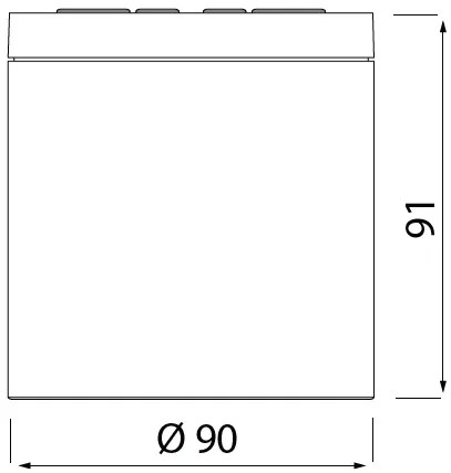 Mantra Kandanchu, cortenové stropní venkovní svítidlo 1xGU10, IP54, průměr 9cm