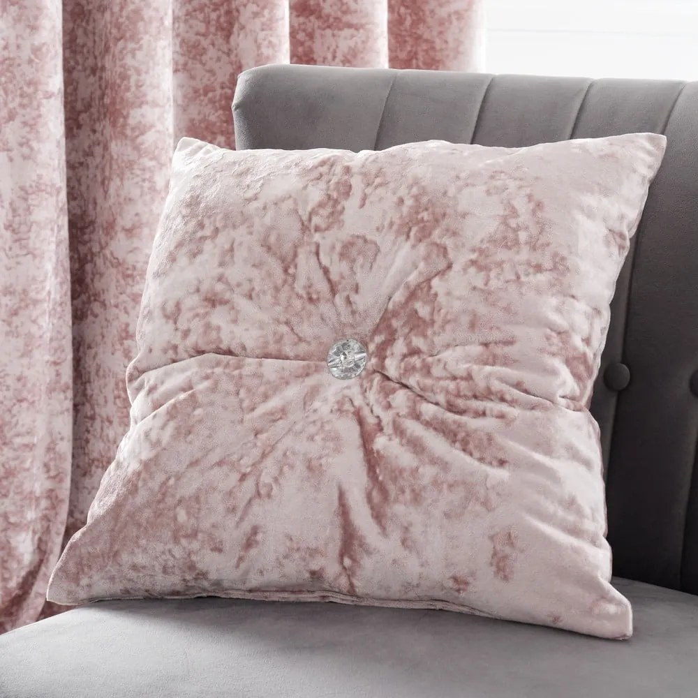 Dekorační polštář 45x45 cm Crushed Velvet Diamante – Catherine Lansfield