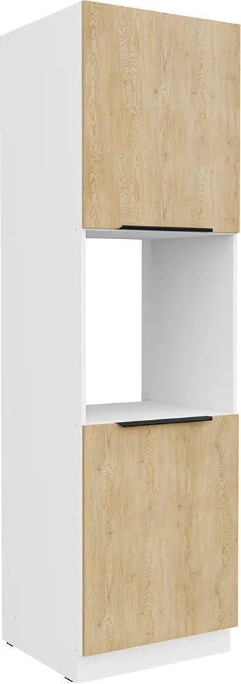CREMONA bc | vysoká skříňka 60 DP-210 2F na vestavnou troubu | 60 cm | bílá/cremona