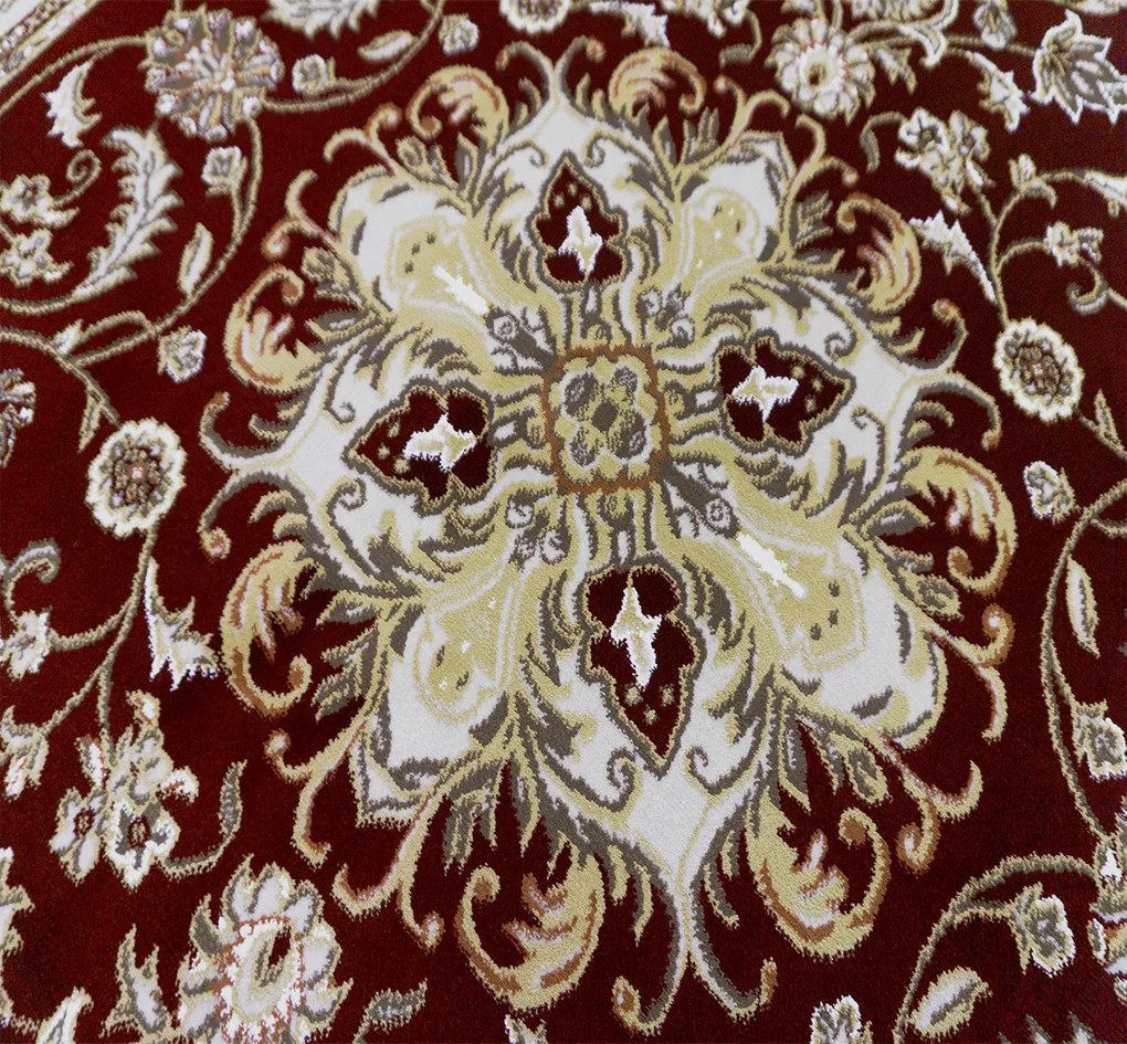 BE Koberec Shahrazad 4800 RED - červený béžový obdélníkový Rozměr: 60x100 cm