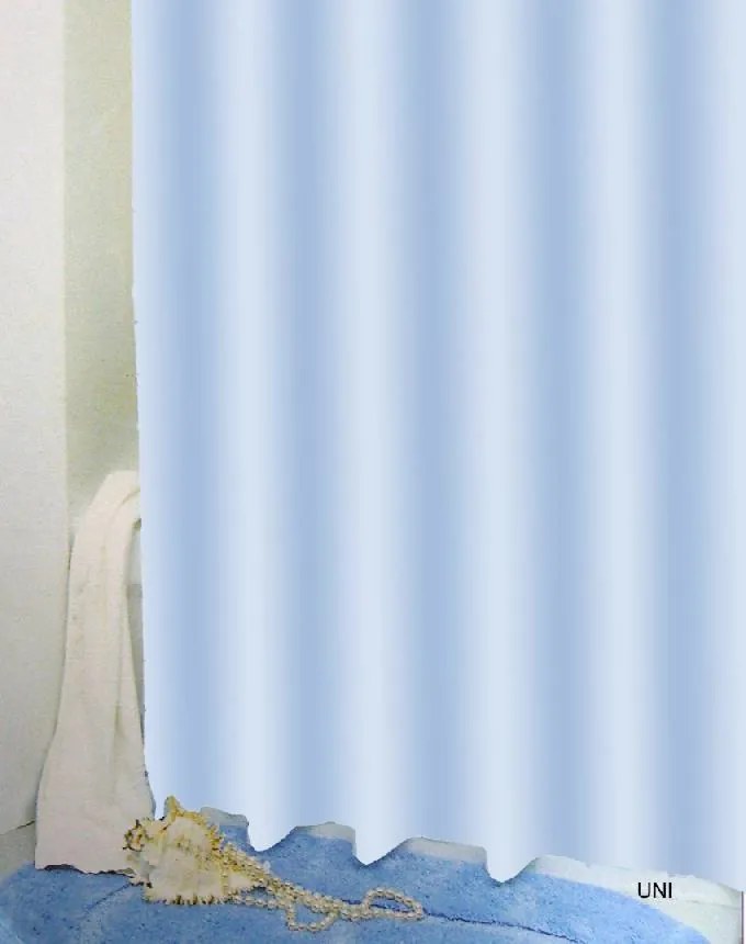 BISK Erga Peva, sprchový závěs 180x200cm, polyester, modrá, ERG-03510