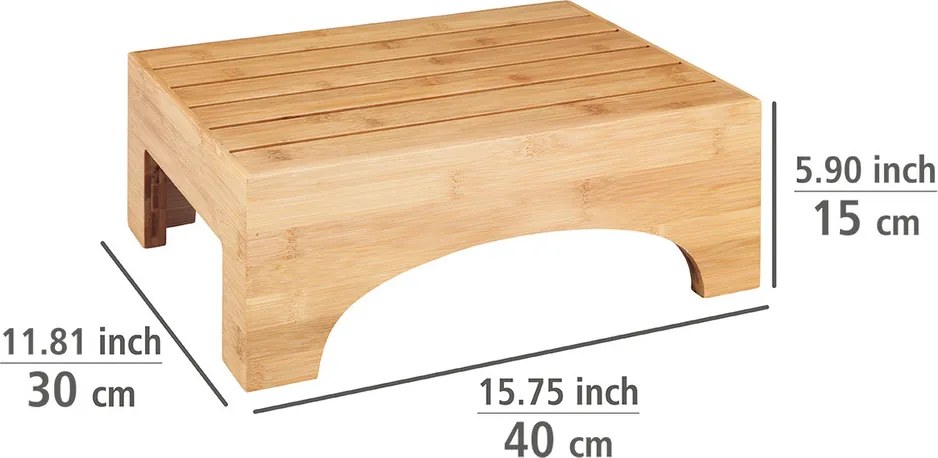 Koupelna traboret BAMBUSA, nízká, bambus, Wenko