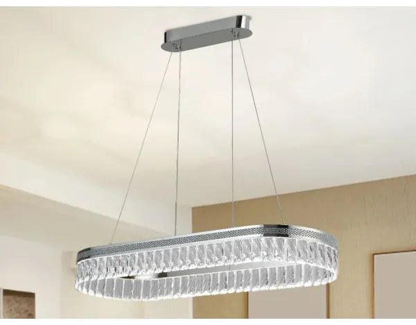 LED Stmívatelný křišťálový lustr na lanku THALIA LED/50W/230V 3000-6000K + DO