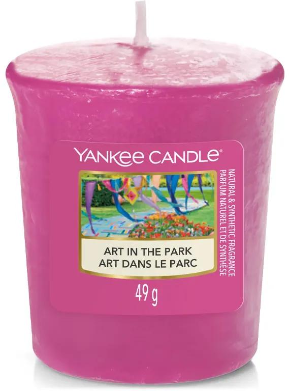 Yankee Candle – votivní svíčka Art in the Park (Umění v parku), 49 g
