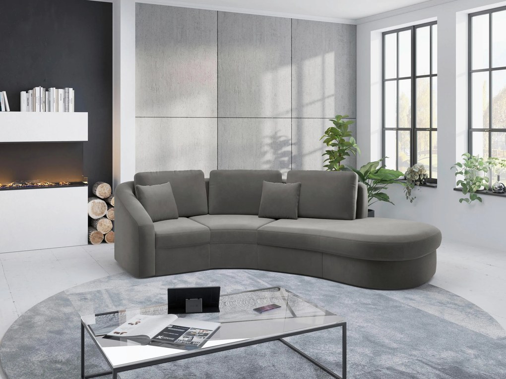 XXXLutz ROHOVÁ SEDAČKA, textil, šedá Sit & More - Sedací soupravy - 000144017403